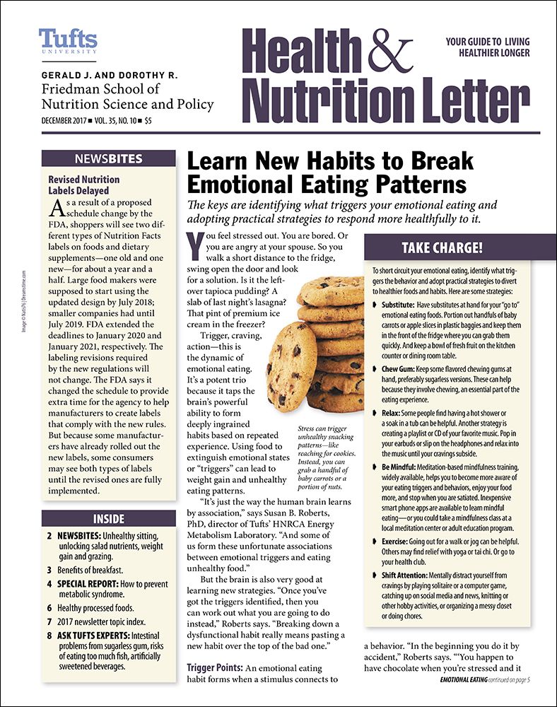 Download The Full December 2017 Issue PDF - Tufts Health & Nutrition Letter