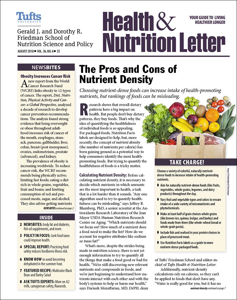 August-2018 Archives - Tufts Health & Nutrition Letter