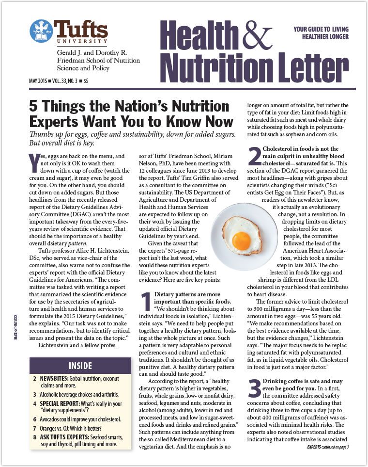 Download The Full May 2015 Issue PDF - Tufts Health & Nutrition Letter
