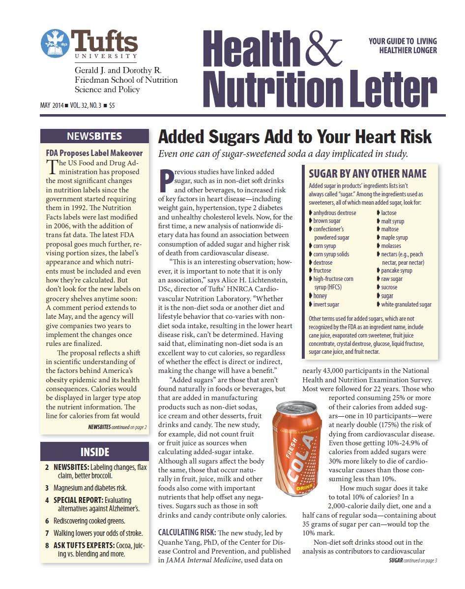 Download The Full May 2014 Issue PDF - Tufts Health & Nutrition Letter
