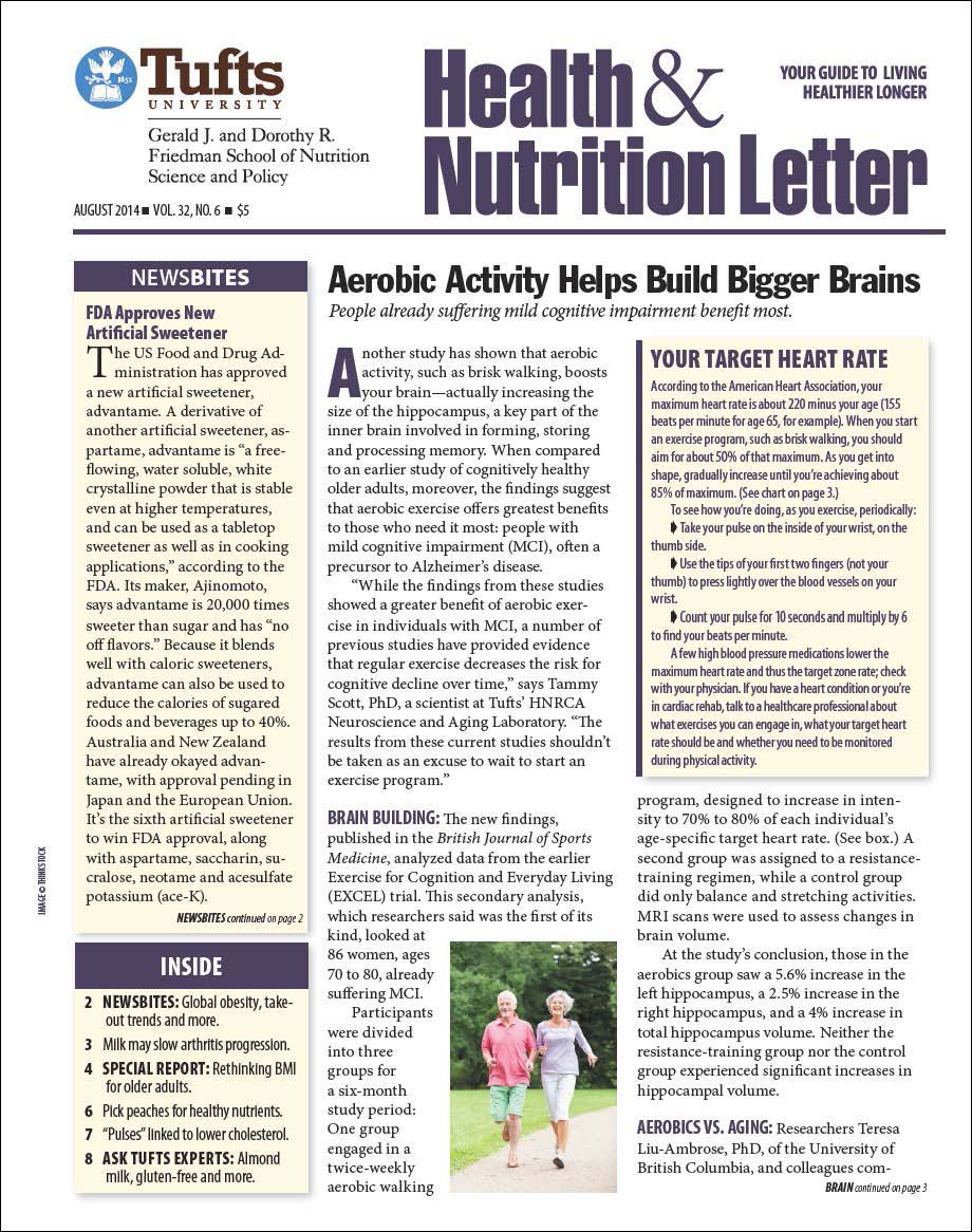 Download The Full August 2014 Issue PDF - Tufts Health & Nutrition Letter