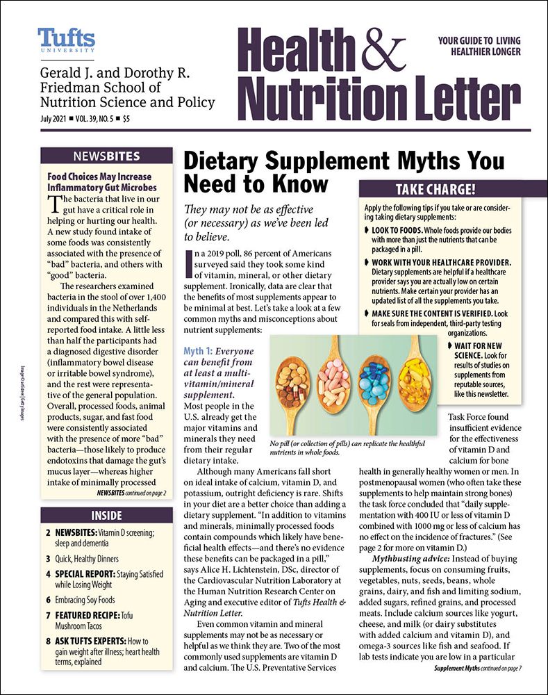 Download The July 2021 Full Issue PDF - Tufts Health & Nutrition Letter