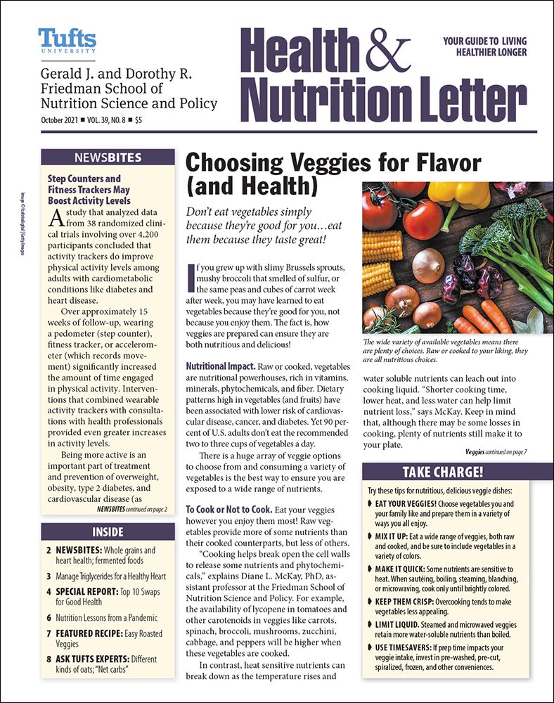 Download The October 2021 Full Issue PDF - Tufts Health & Nutrition Letter