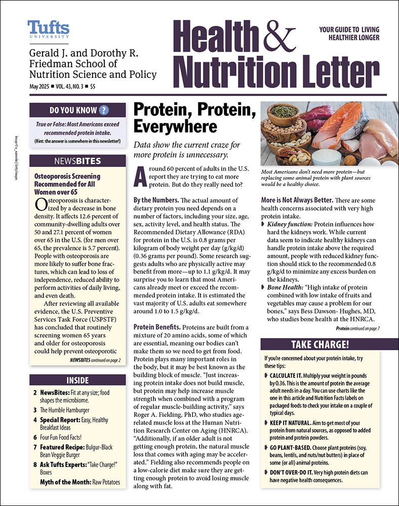 Tufts & Health Nutrition - Tufts Health & Nutrition Letter
