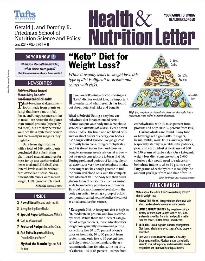 Customer Service - Tufts Health & Nutrition Letter