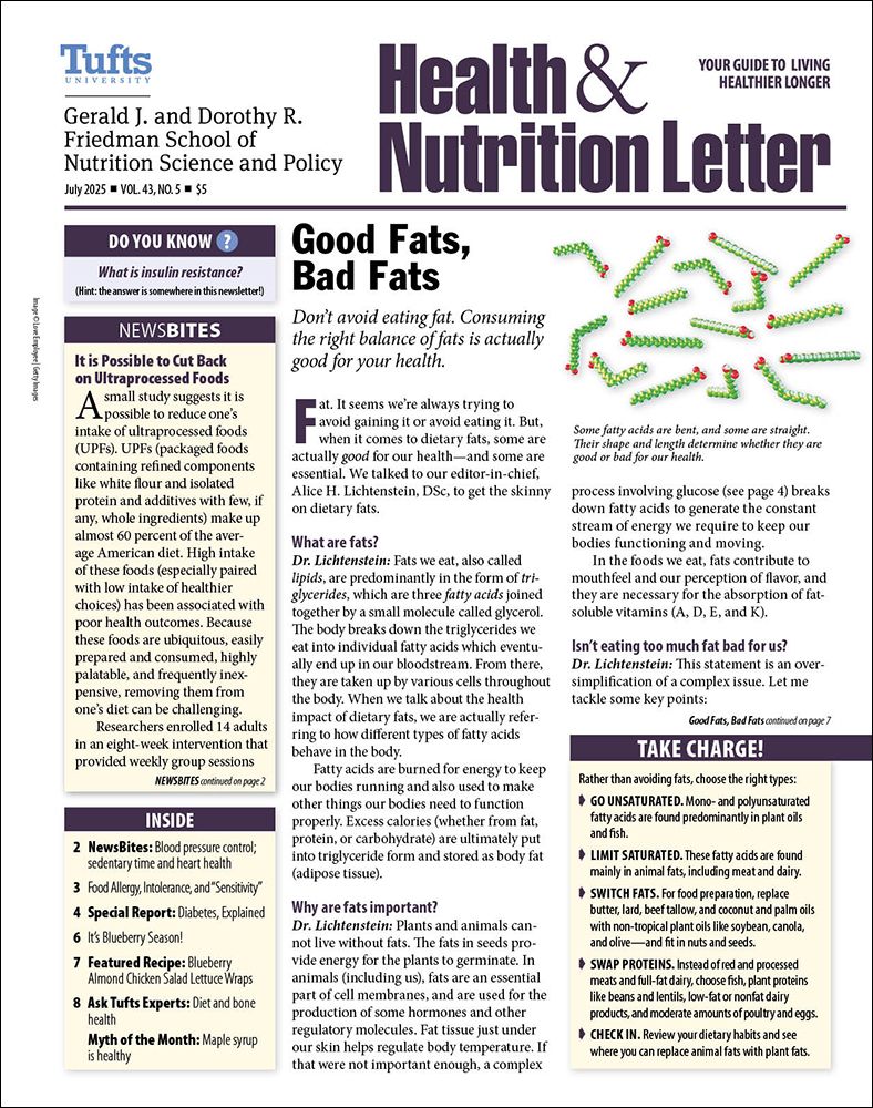 Download The Full July 2025 Issue PDF - Tufts Health & Nutrition Letter